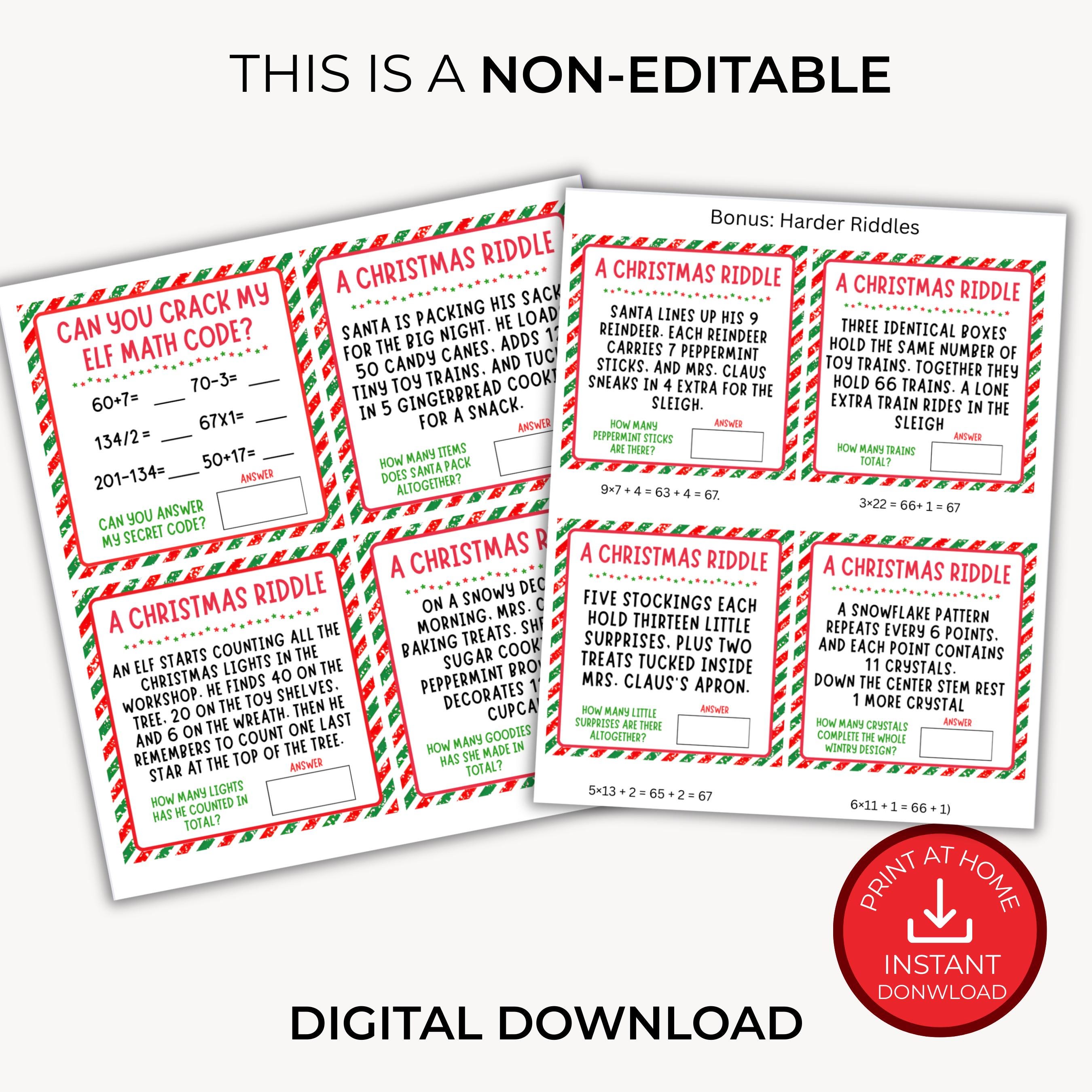 6 7 Elf Prop Game, Elf Math 67, Riddle 6-7, Maths Activities Six Seven ...