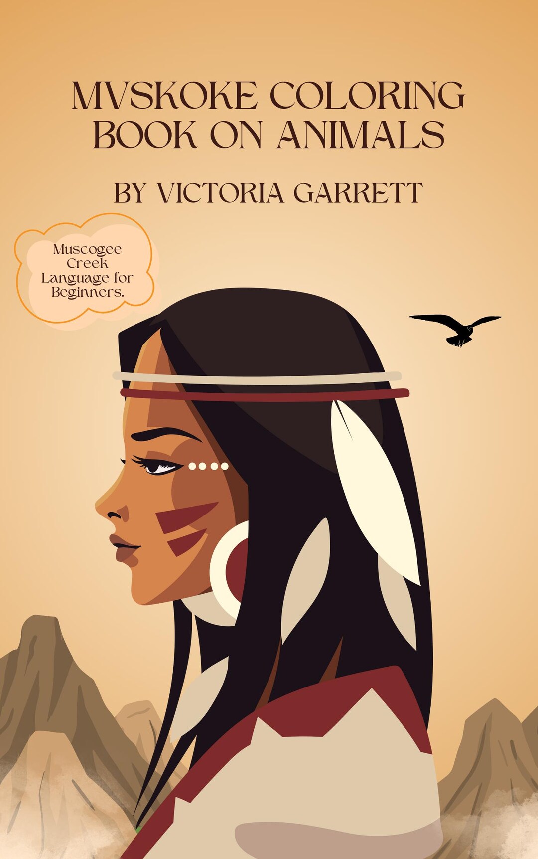 Native American Coloring Book. Muscogee Creek Language on Animals. - Etsy