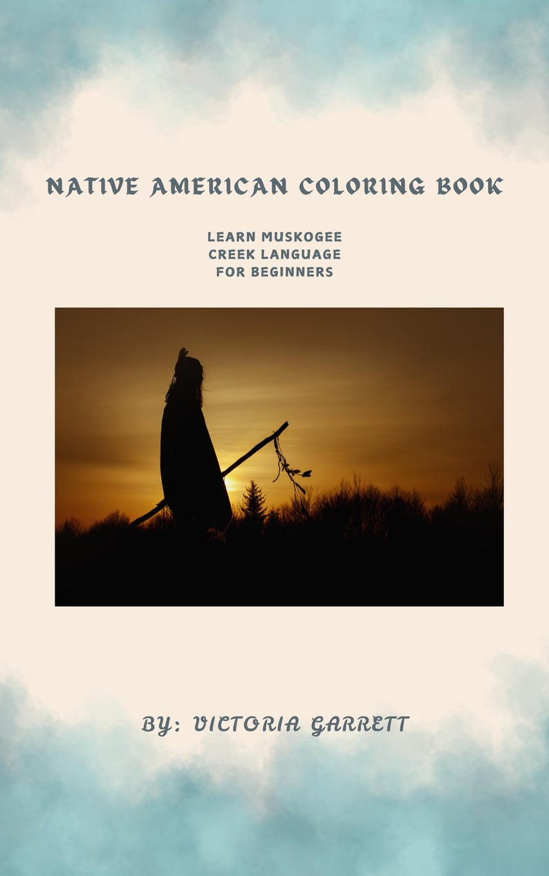 Native American Coloring Book Language - Etsy