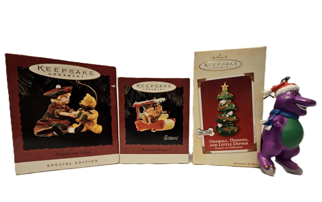 Group of 4 Childhood Hallmark Cartoon Ornaments - Etsy