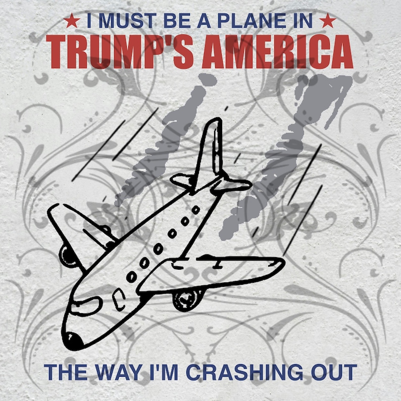 Funny Plane Crash Meme PNG | Political Parody Digital Download | Trump ...