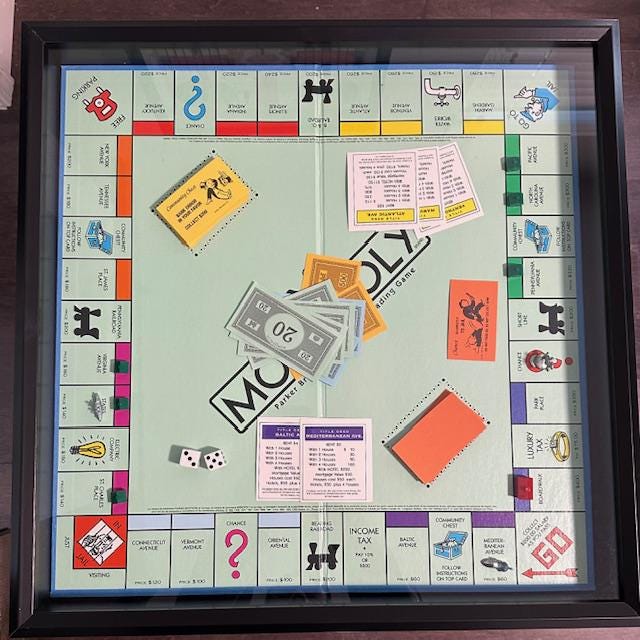 Retro Boardgame Inspired Wall Decor, Board Game, Wall Art, Custom Made ...