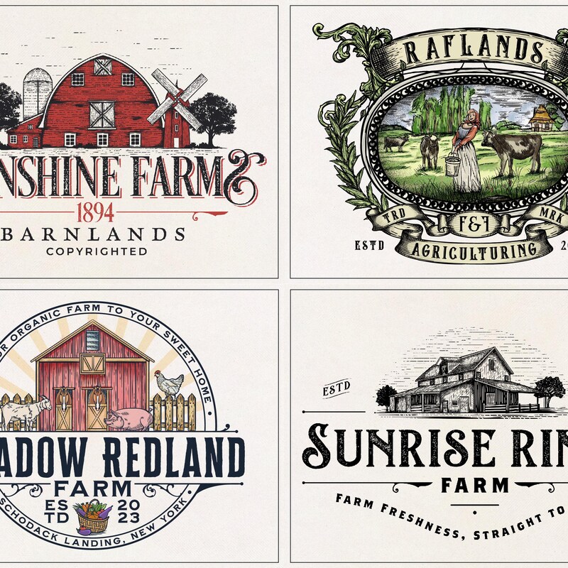 Rustic Logo Design - Etsy