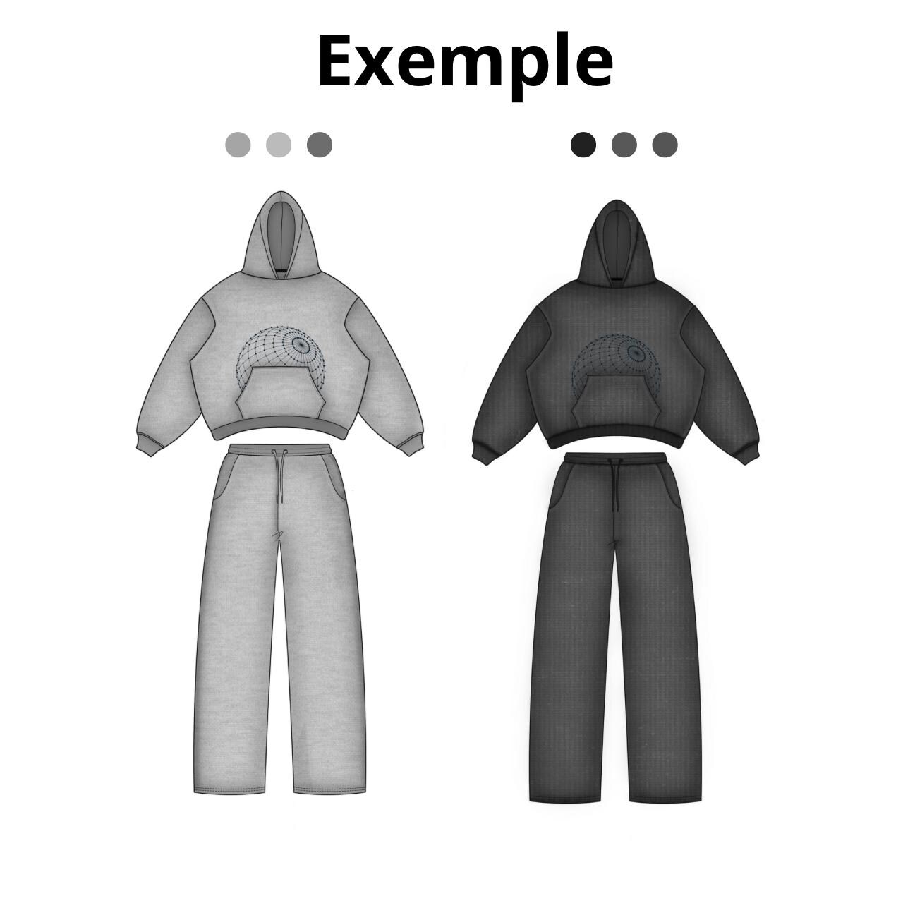 Tracksuit Mockup - Tracksuit Oversize Vector - Streetwear Mockup ...