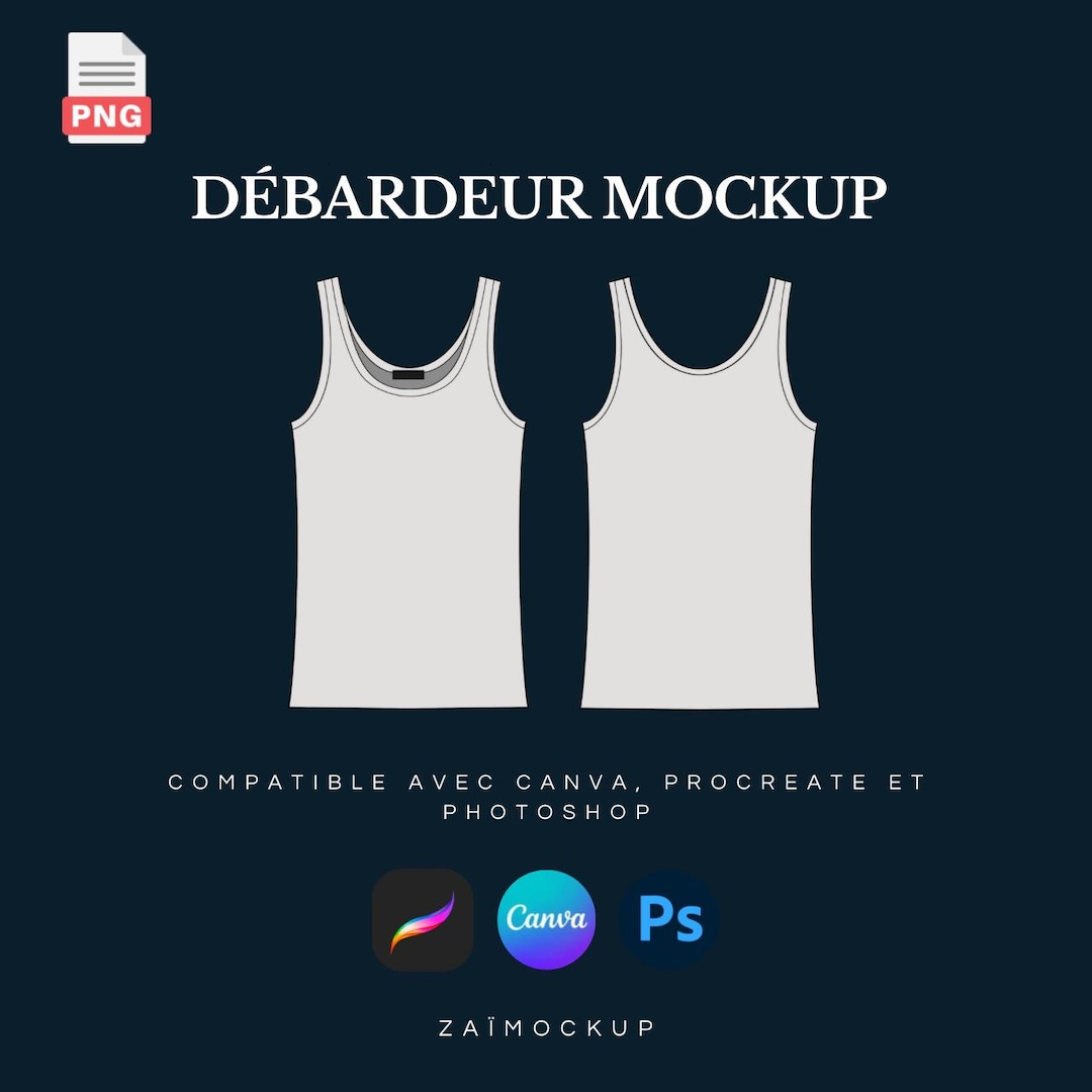 Tank Top Mockup - Tank Mockup Procreate - Vector Mockup - Etsy
