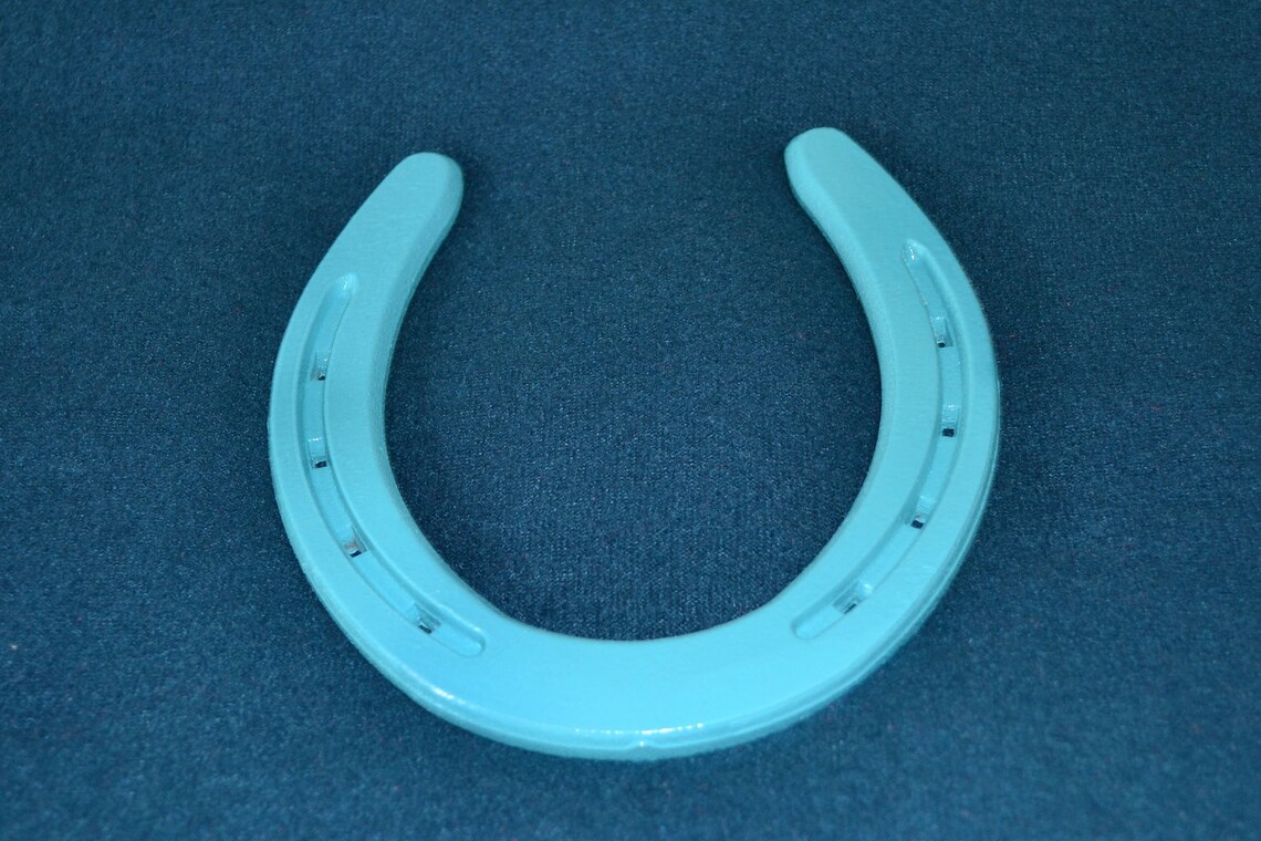 Large Lucky Blue Horseshoe - Etsy