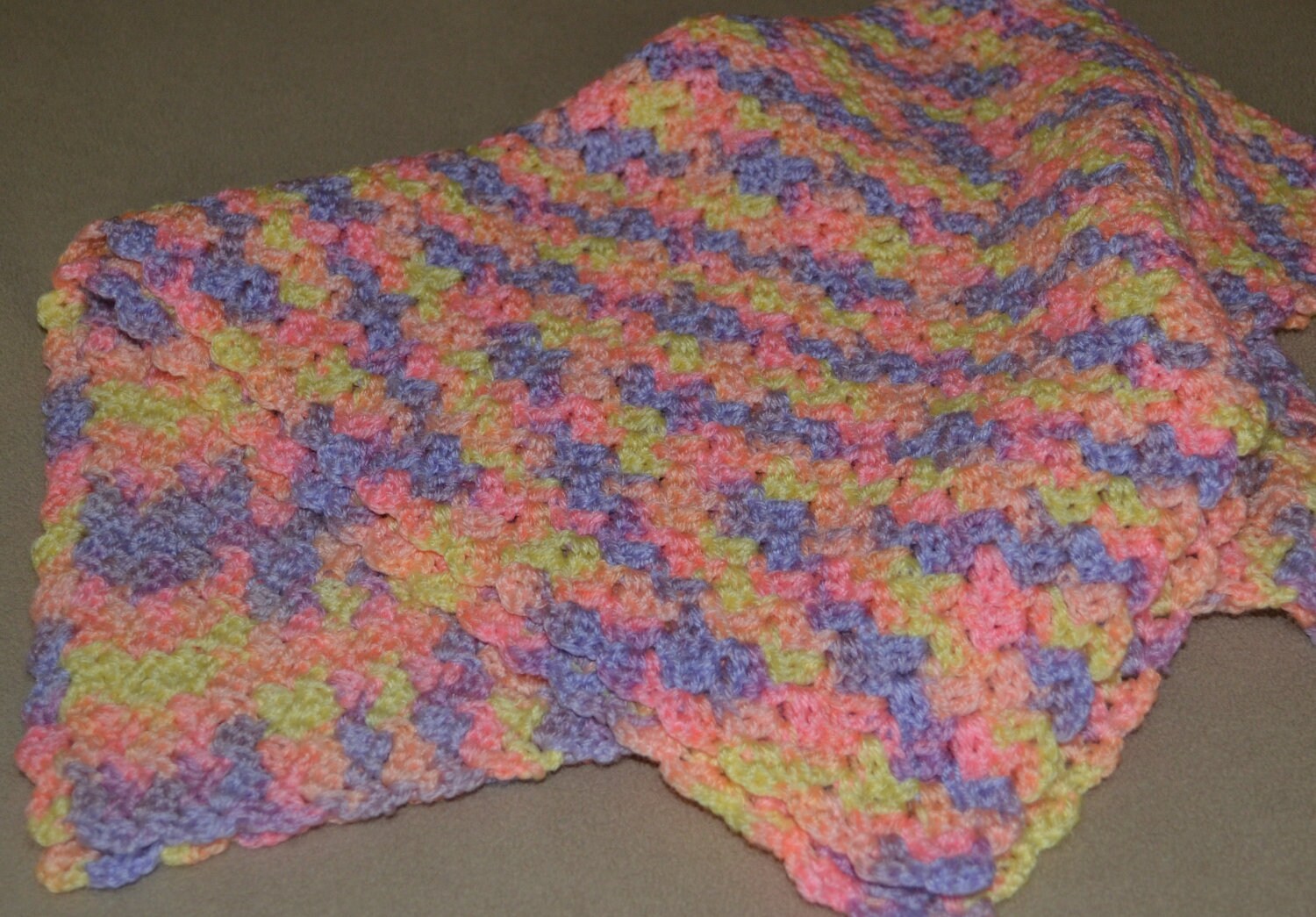 Multi-colored Baby Blanket - Etsy