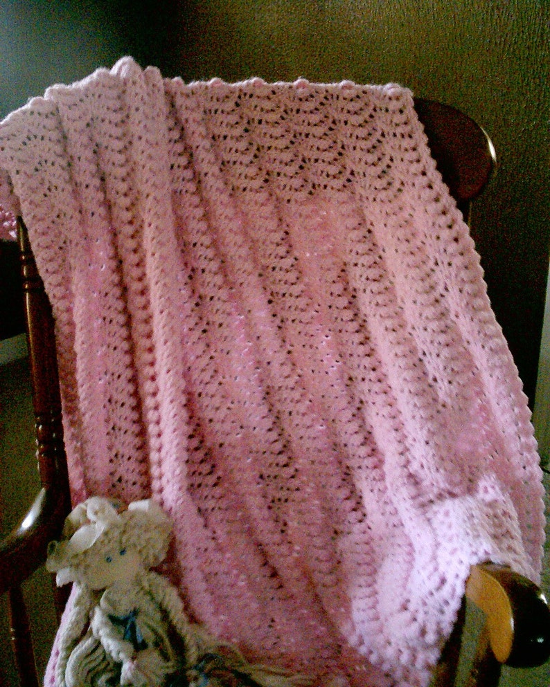 Pink Ruffle Afghan - Etsy