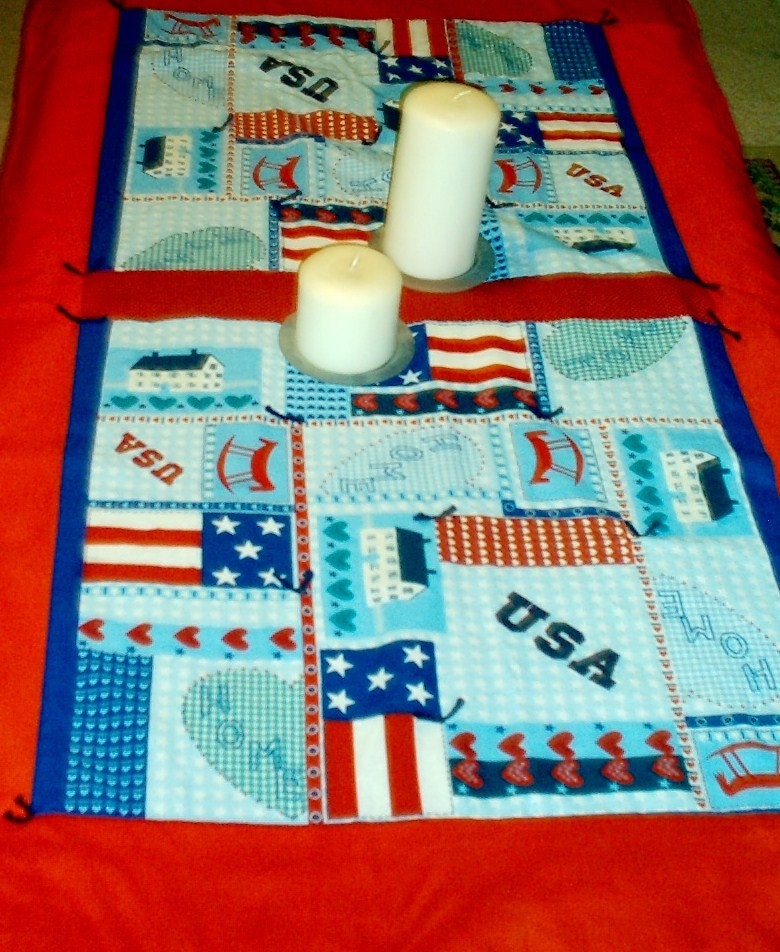 Celebrate USA Table Runner/bench Cover - Etsy