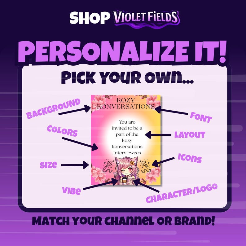 Custom Twitch Stream Flyer | Digital Flyer for Streamers | Twitch Emote ...