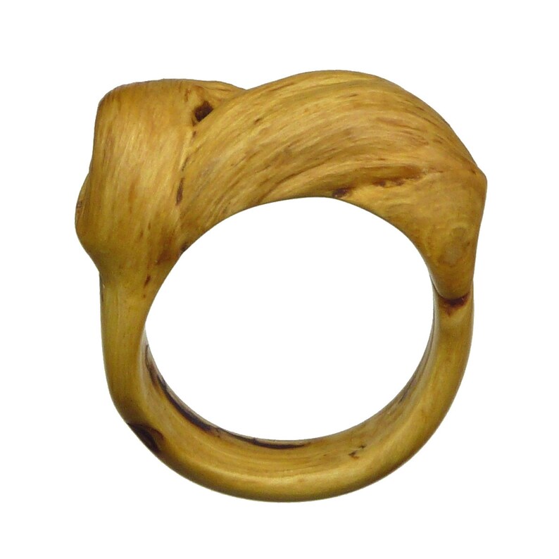 Sz.7.25 Grafted Wood Ring Oak O15, Brushed Natural 5th Anniversary ...
