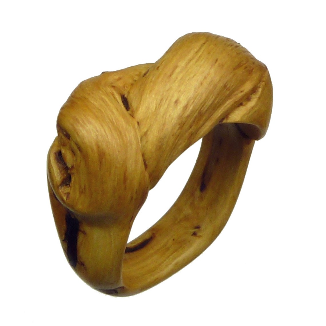 Sz.7.25 Grafted Wood Ring Oak O15, Brushed Natural 5th Anniversary ...