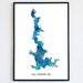 Table Rock Lake Poster, Table Rock Lake Print, Modern Wall Art - Etsy