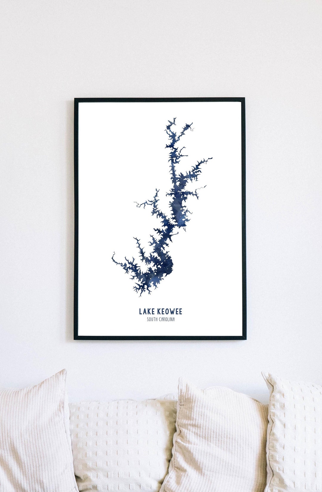 Lake Keowee Poster, Lake Keowee Print, Lake Keowee Art, Lake Keowee ...