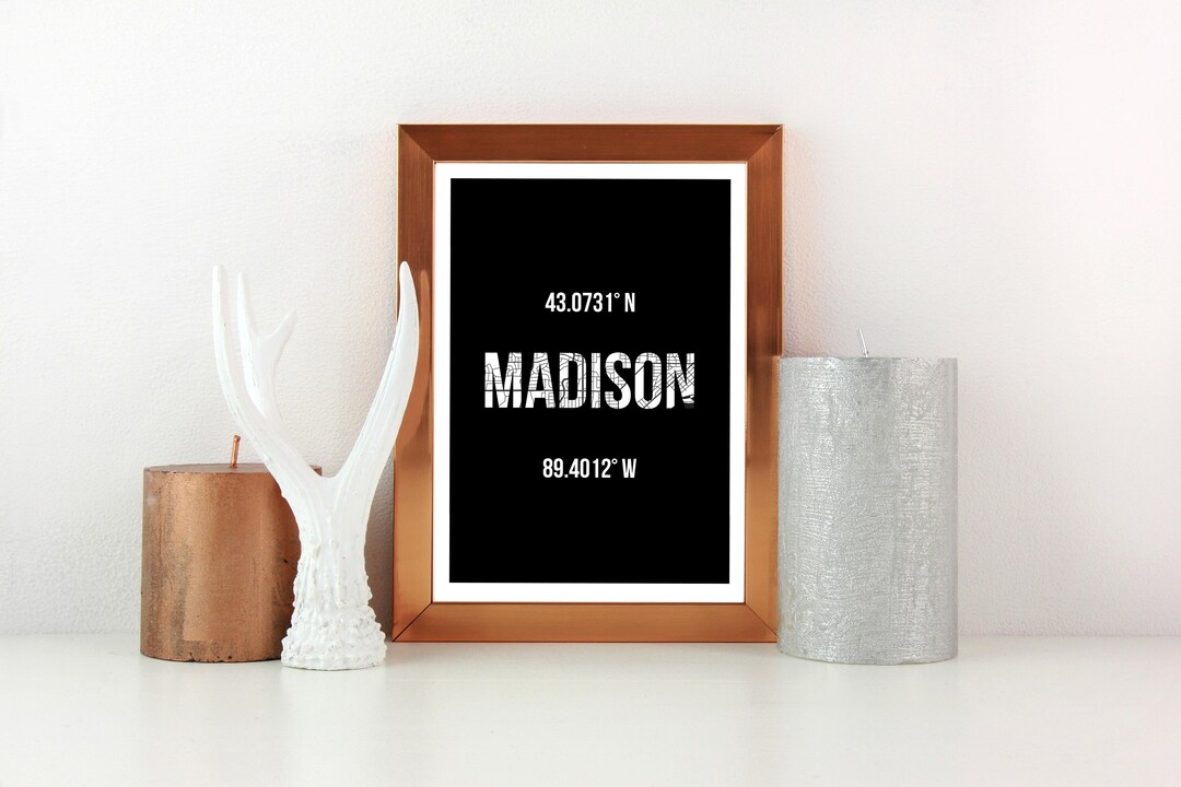 Custom Coordinate Poster, Location Coordinate Print, Latitude and ...