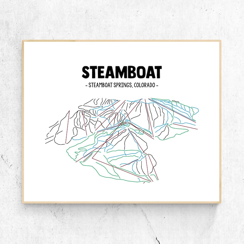 Ski Artwork Steamboat - Etsy