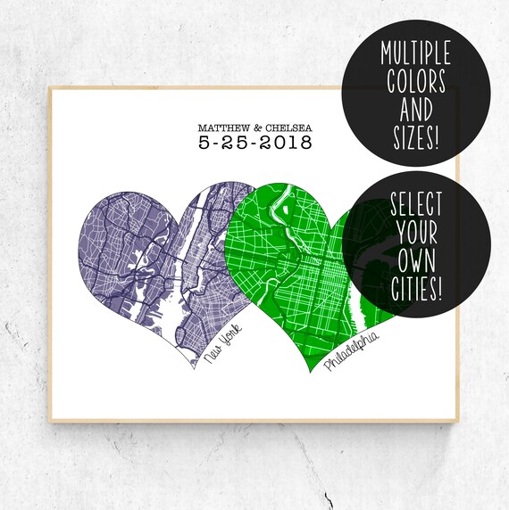 Personalized City Street Map Poster Custom City Street Print | Etsy