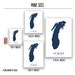 Finger Lakes Art Print | Aerial Lake Art | New York Lakes | Watercolor ...