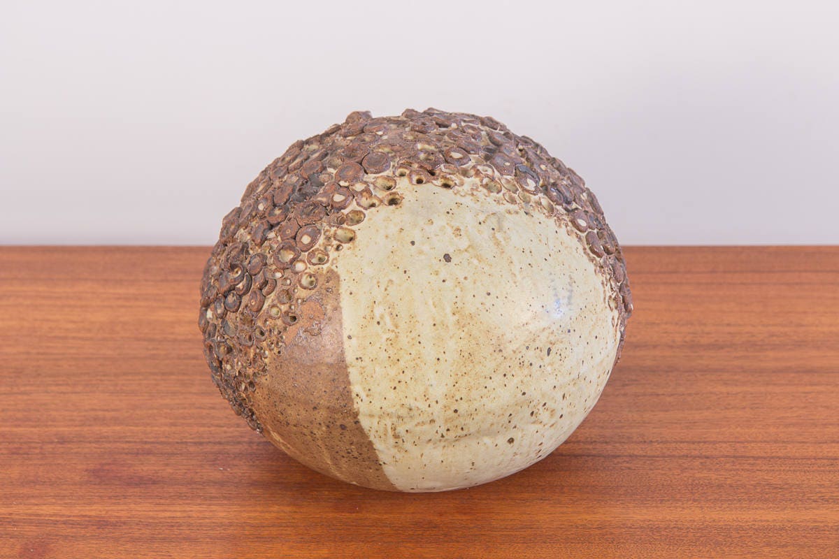 Earthenware Ceramic Art Pottery Sphere Table Sculpture - Etsy