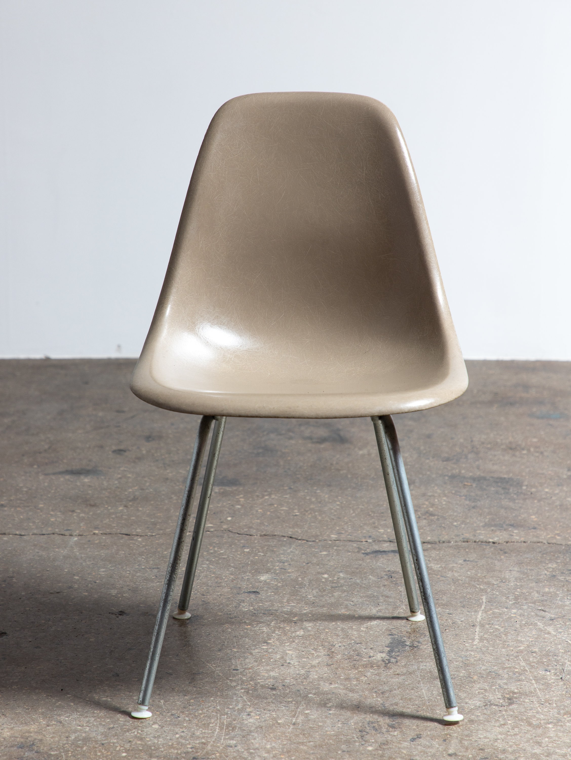 Original Eames for Herman Miller Fiberglass Molded Shell Chairs in ...