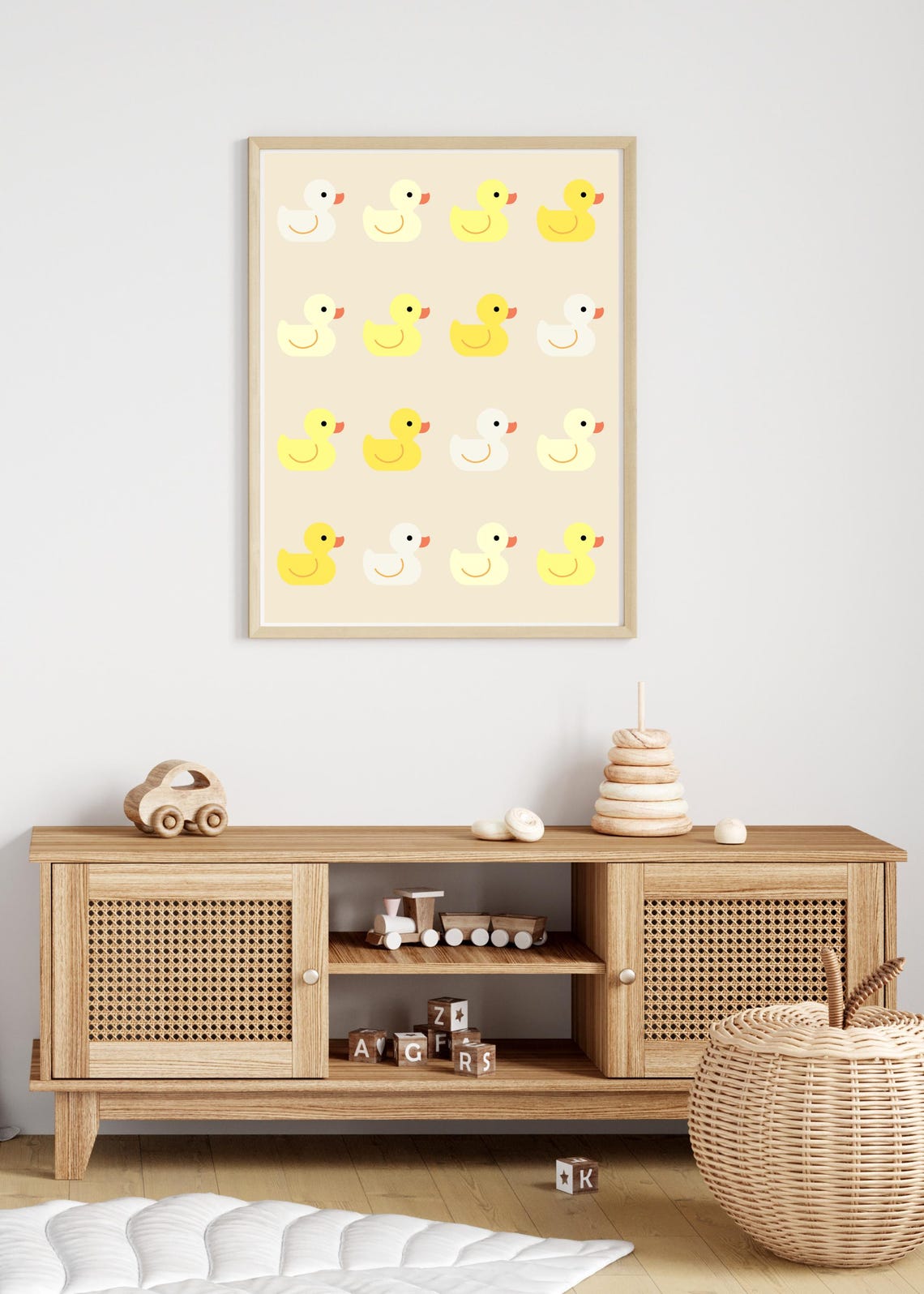 Rubber Duck Wall Art, Bathroom Wall Art, Nursery Decor, Playroom Poster ...