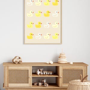 Rubber Duck Wall Art, Bathroom Wall Art, Nursery Decor, Playroom Poster ...