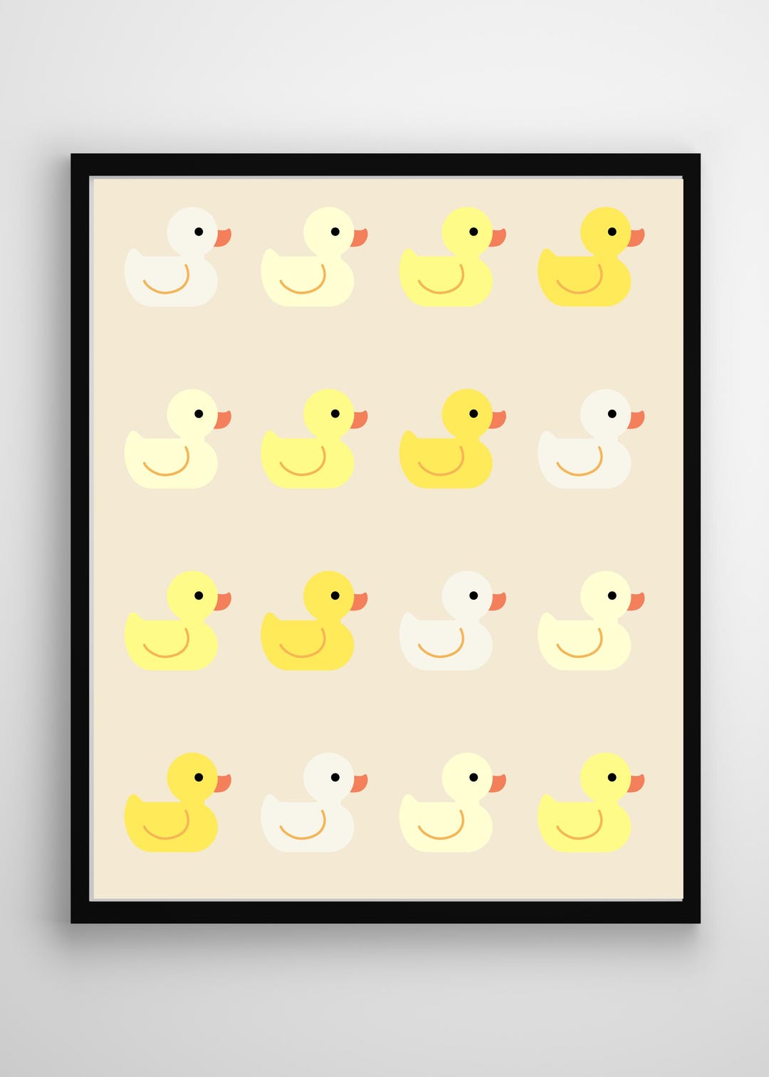 Rubber Duck Wall Art, Bathroom Wall Art, Nursery Decor, Playroom Poster ...