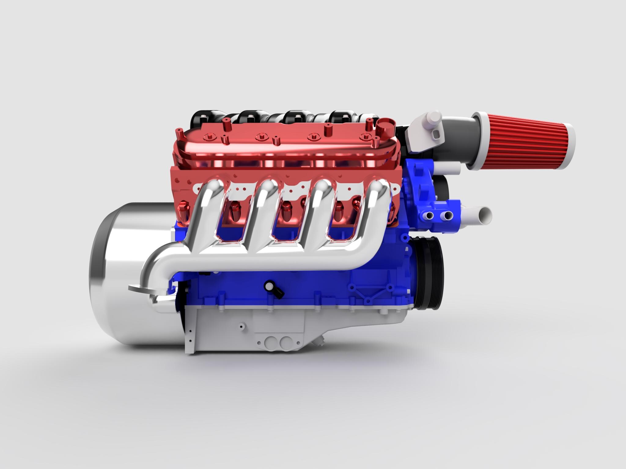 Ls3 Engine 1:10 Scale, 3d Print File (STL File, 9 Part) - Etsy