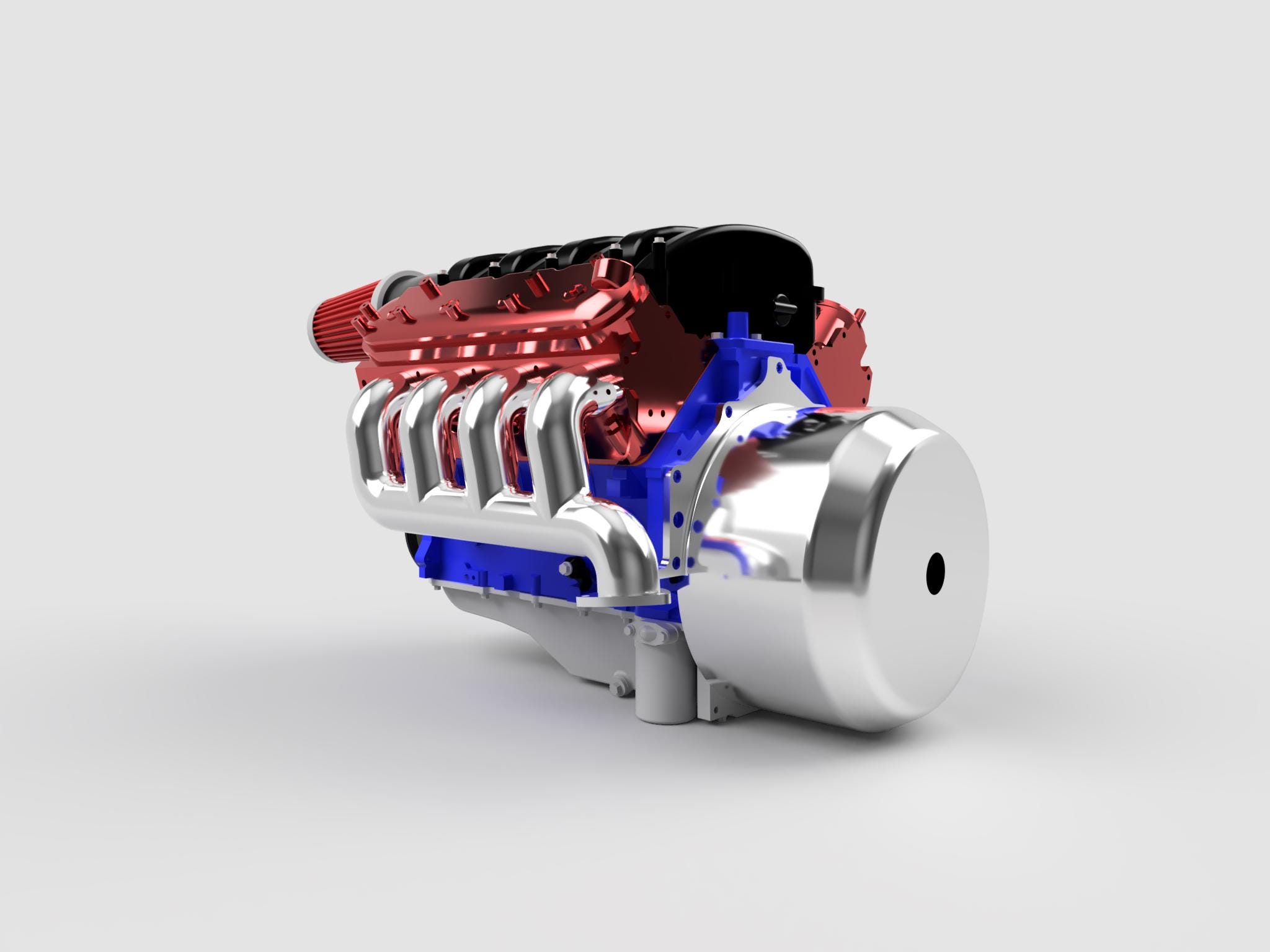 Ls3 Engine 1:10 Scale, 3d Print File (STL File, 9 Part) - Etsy