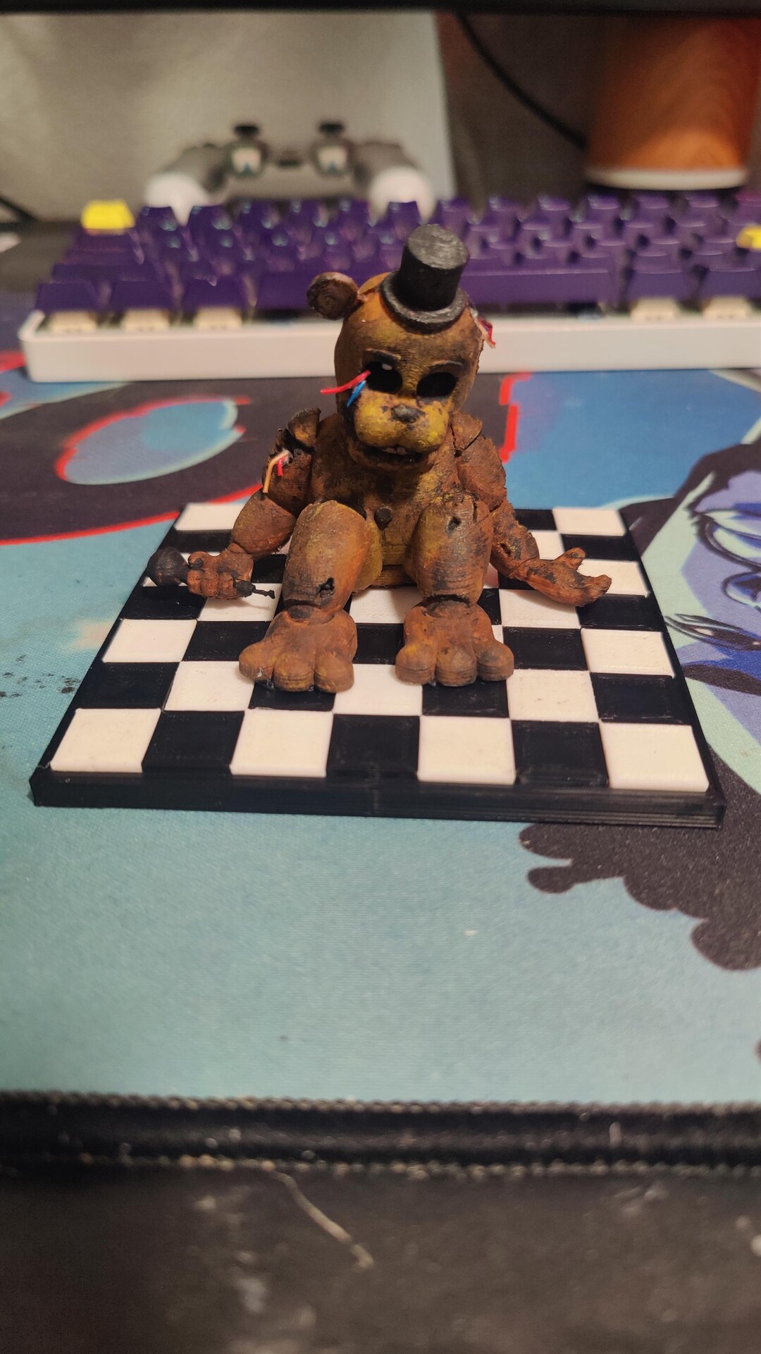 Withered Golden Freddy Figurine FDM 3d Printed Hand Painted - Etsy