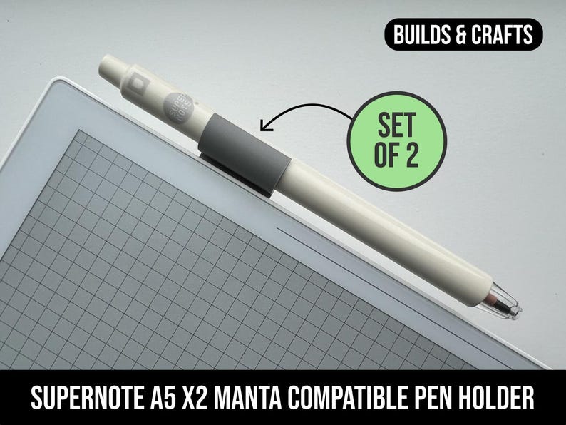 Pen Holder Clips for Supernote A5 X2 Manta (set of 2) - Etsy