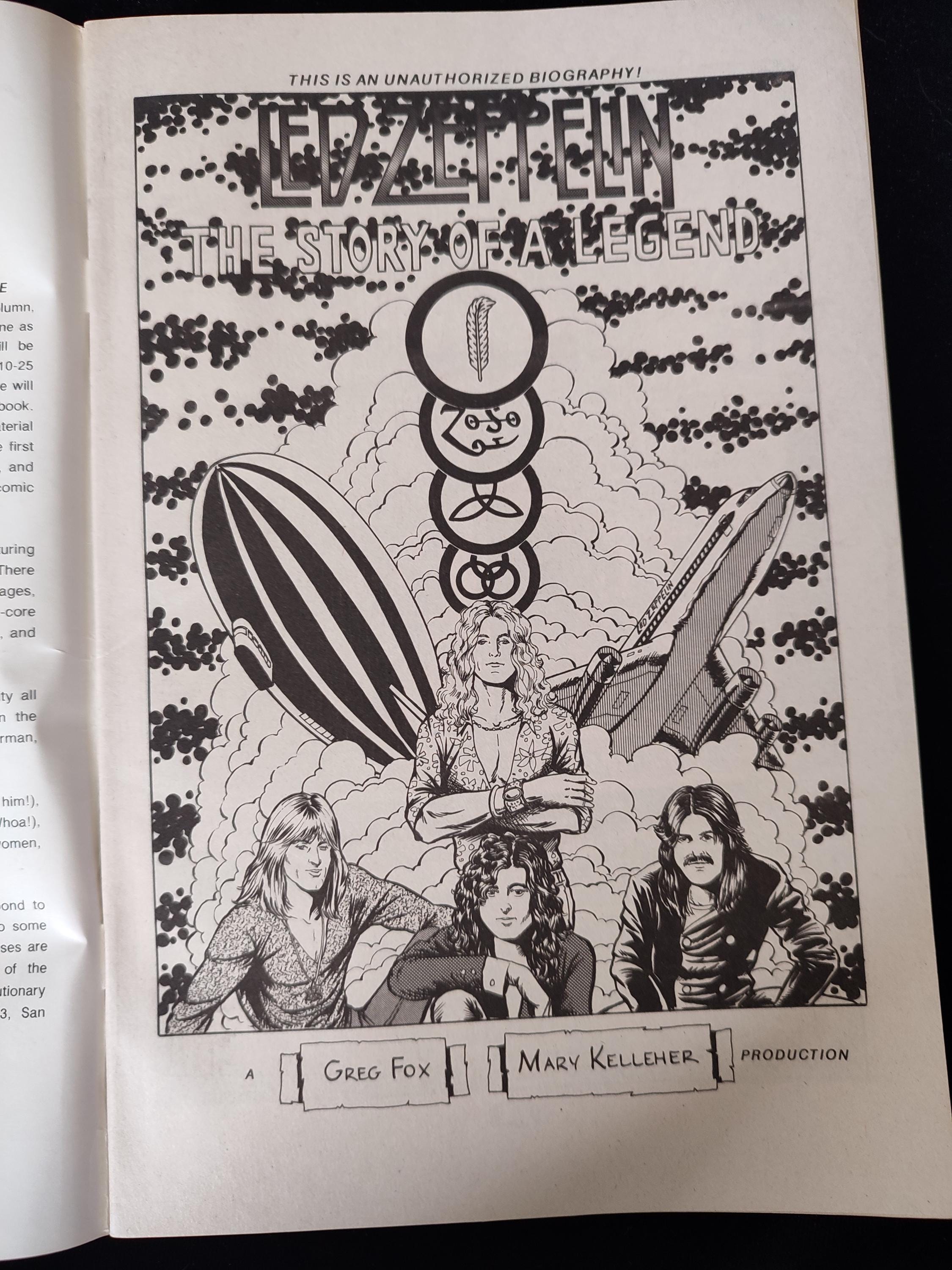Led Zeppelin ROCK N ROLL Comics by Revolutionary Comics, Inc. Vol. 1 No ...
