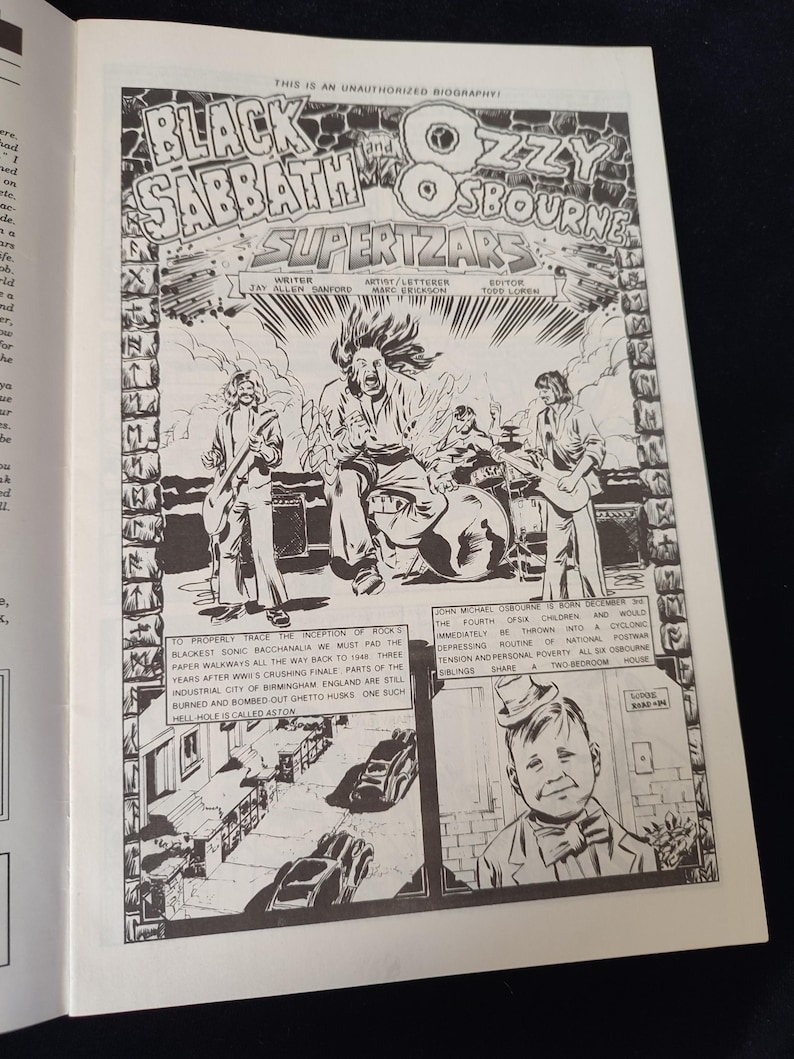 Ozzy Osbourne Part 1 of 2 ROCK N ROLL Comics by Revolutionary Comics ...
