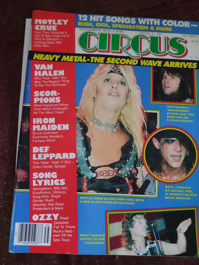Vintage CIRCUS MAGAZINE August 31 1984 - Etsy