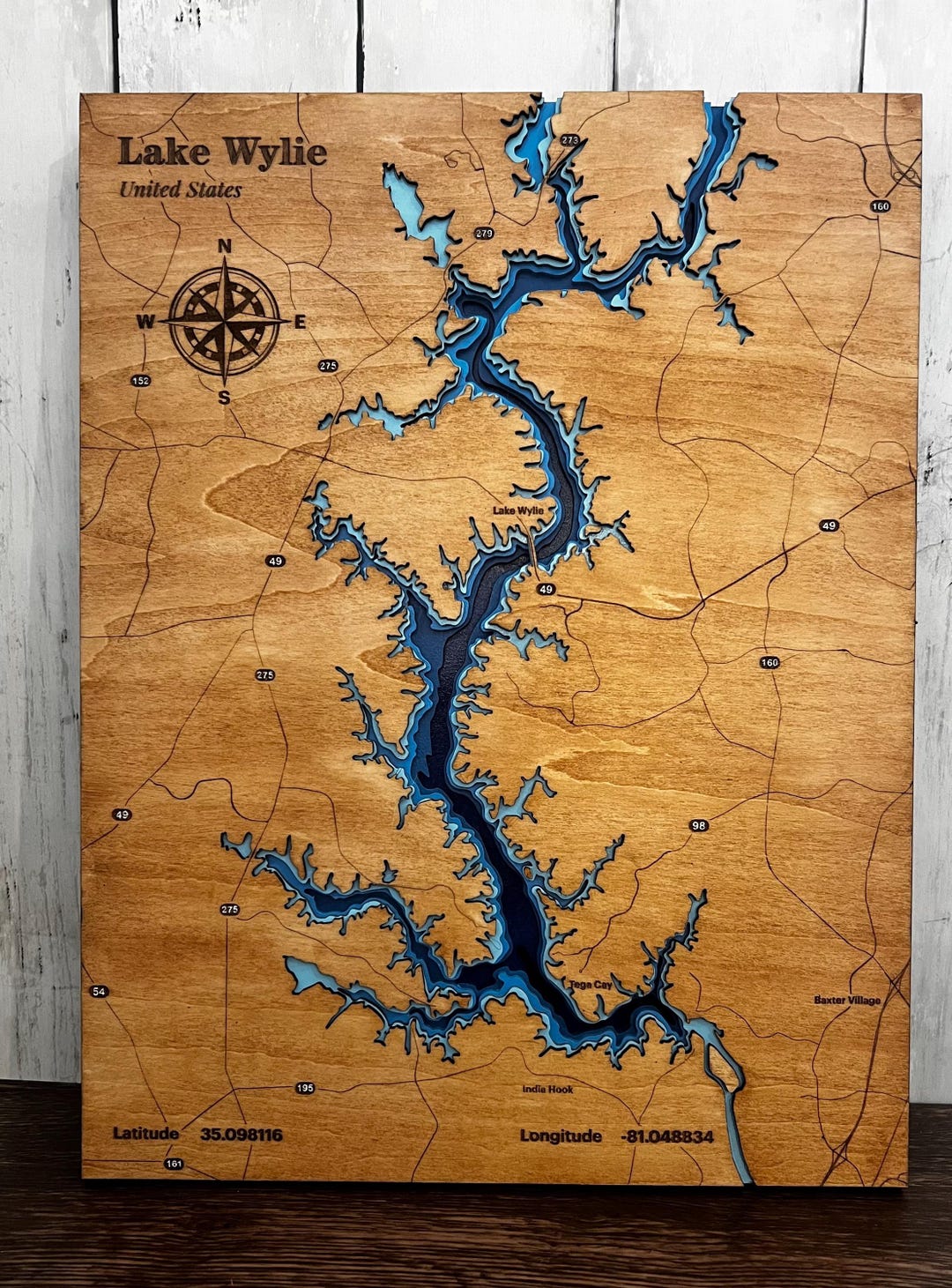 Layered Lake Maps South Carolina- Pick From a Variety of Popular Lake ...