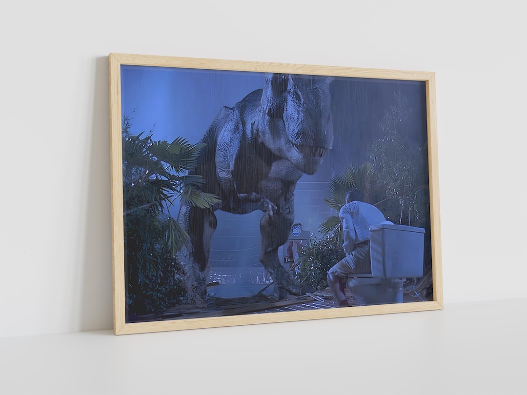 Jurassic Park Bathroom Poster: Funny Toilet Humor Art (digital Print ...