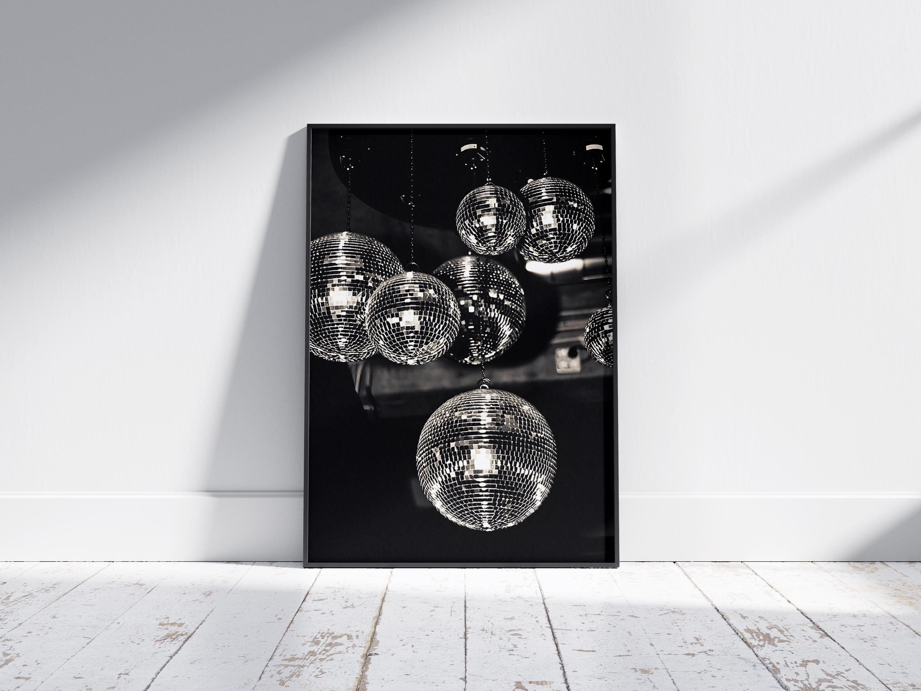 Trendy Disco Ball Print: Retro Bar Cart Art (digital Download) - Etsy