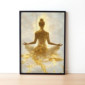 Zen Yoga Print: Gradient Meditation Wall Art (digital Download) - Etsy