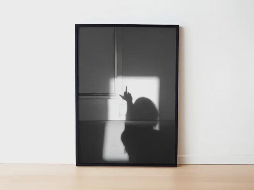 Middle Finger Woman Poster: Black and White Feminist Art, Ready to Hang ...