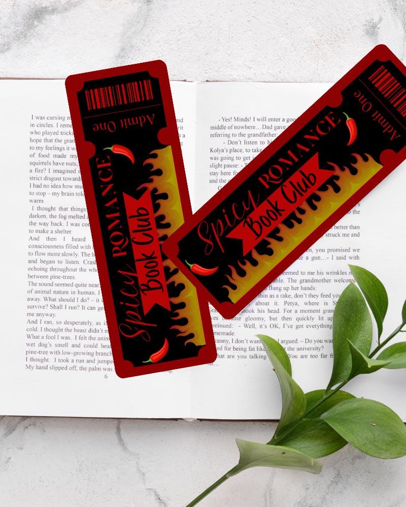Ticket to the Readers Club Bookmarks - Etsy