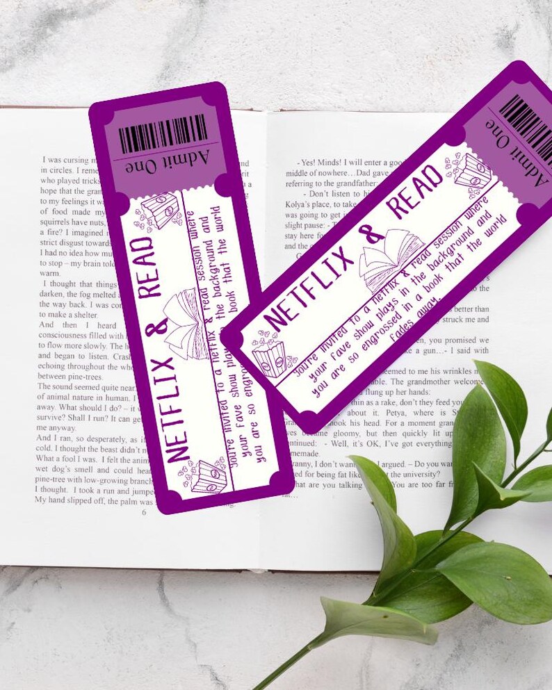 Ticket to the Readers Club Bookmarks - Etsy
