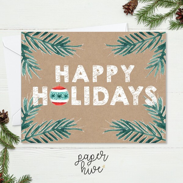 Rustic Holiday Cards - Etsy