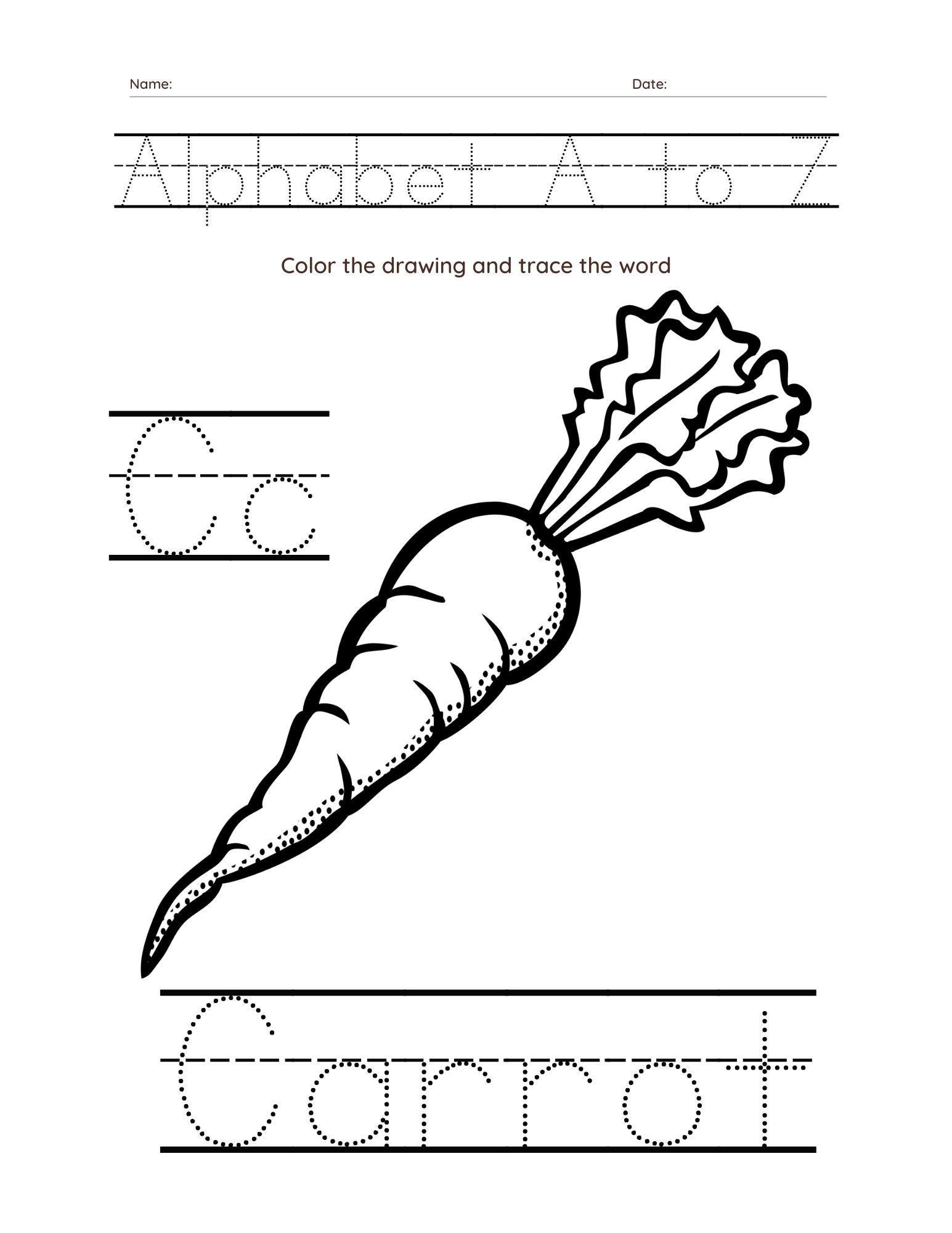 My Alphabet Coloring Book - Etsy