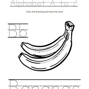My Alphabet Coloring Book - Etsy