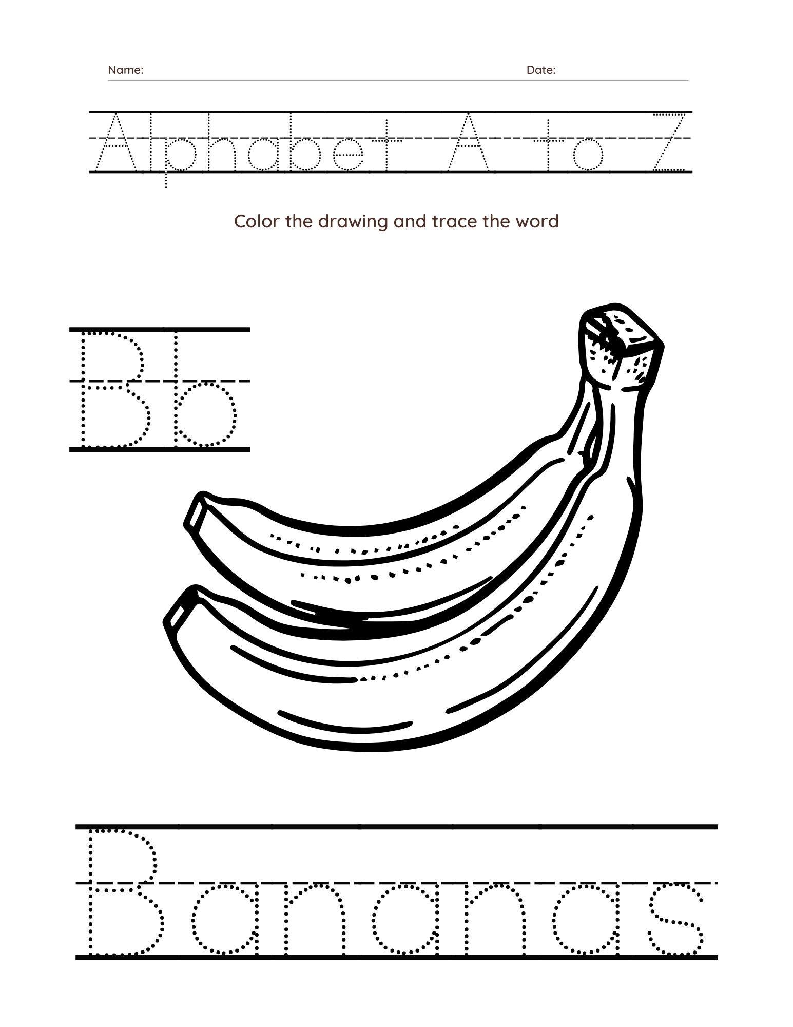 My Alphabet Coloring Book - Etsy