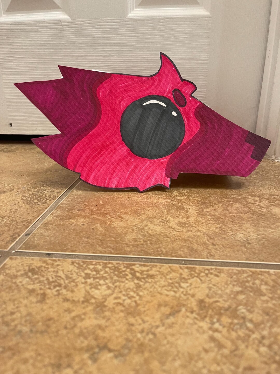 Dragon Puppet - Raspberry - Etsy