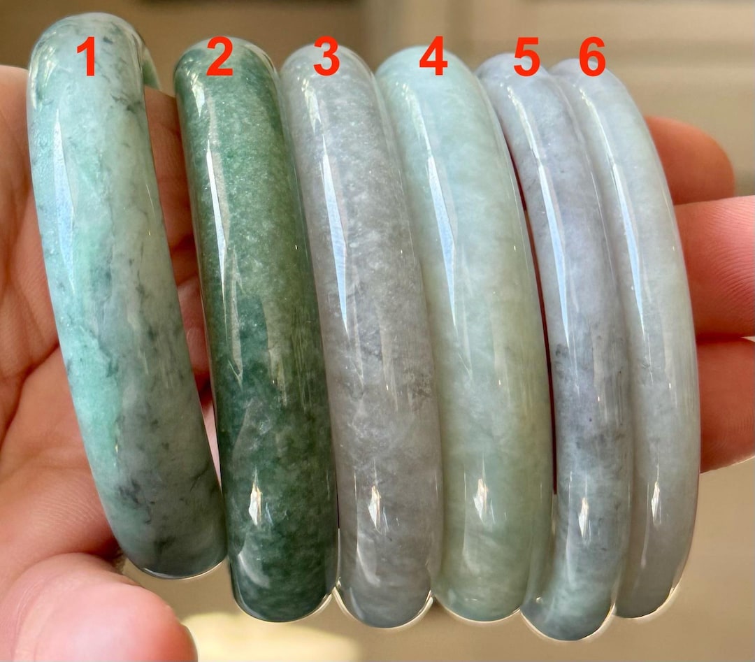 Certified Natural Untreated Type A Burmese Jadeite Bangles Elegant