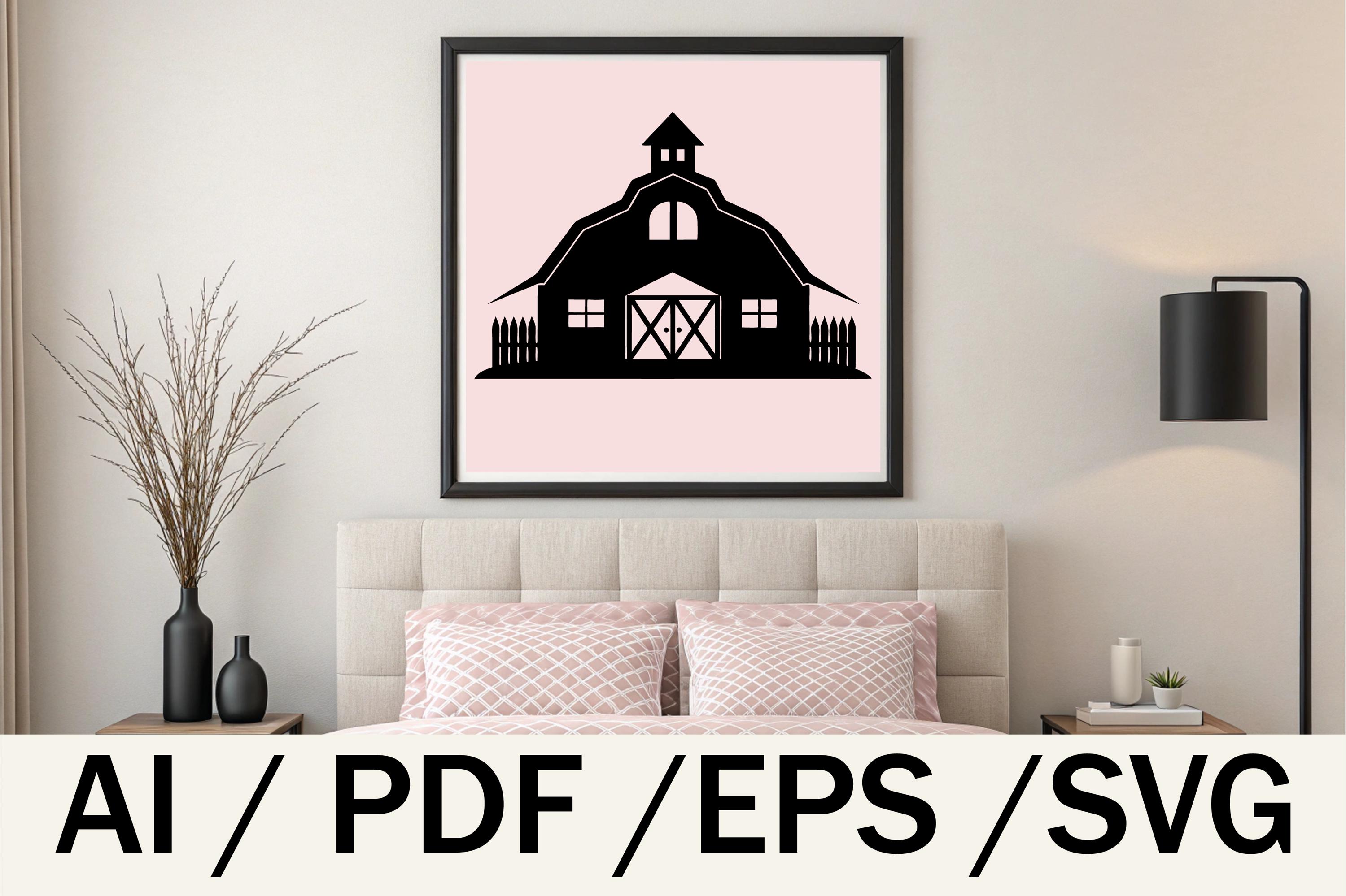 Rustic Barn SVG Bundle – 80 Farmhouse Silhouette Designs – Country Barn ...