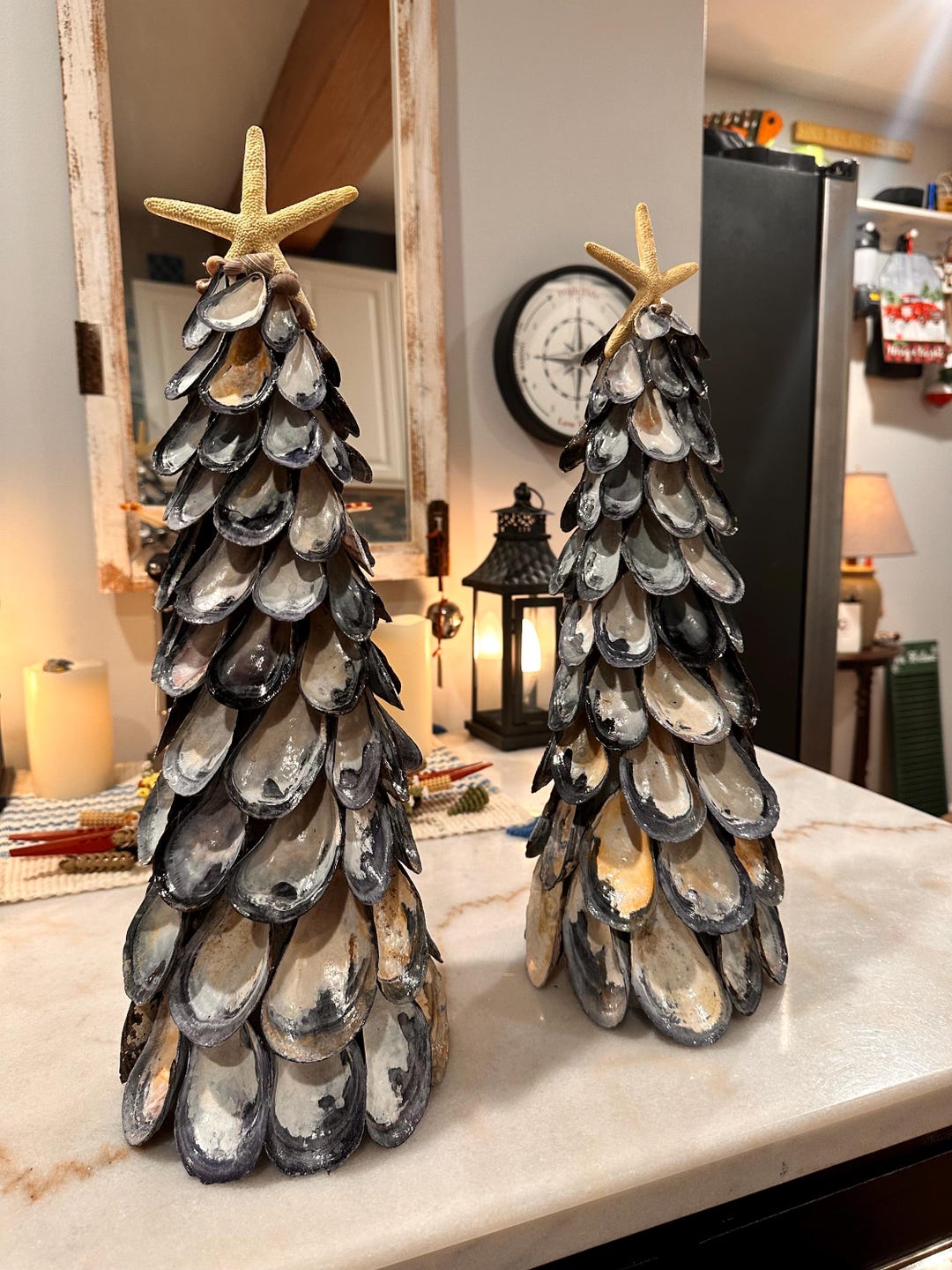Mussel Shell Trees (sold as a Pair) - Etsy