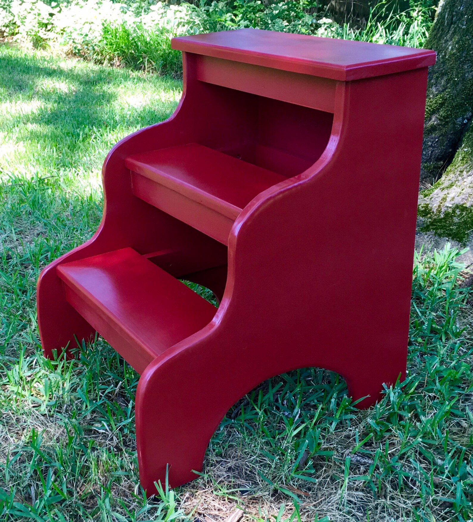 Bed Steps Red Kitchen Step Stool Perfect as Pet Stairs or - Etsy